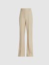 Reiss Devon Wool Blend Flared Trousers - REISS
