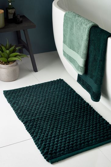 Dark green bath mat store