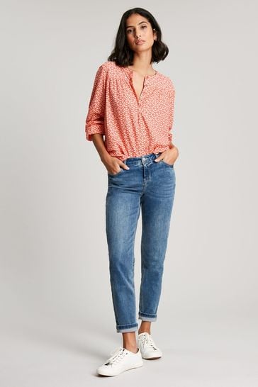 Buy Joules Red Georgia Pop Over Top from Next Ireland