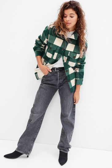 Buy Gap Plaid Shacket from the Gap online shop