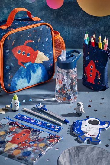 Buy Navy Blue Space Lunch Bag And Water Bottle from Next Ireland