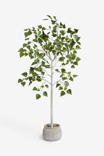 Artificial Potted Birch Trees