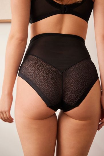 Buy Animal Print Mesh Tummy Control Knickers from Next