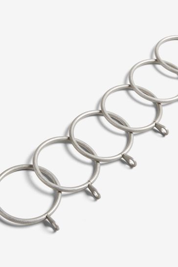 Buy 6 Pack 28mm Diameter Metal Curtain Pole Rings from the Next UK ...