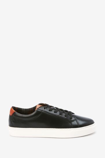 Buy Joules Black Leather Trainers from the Next UK online shop