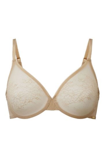 Buy Gossard Natural Glossies Lace Moulded Bra from the Next UK online shop