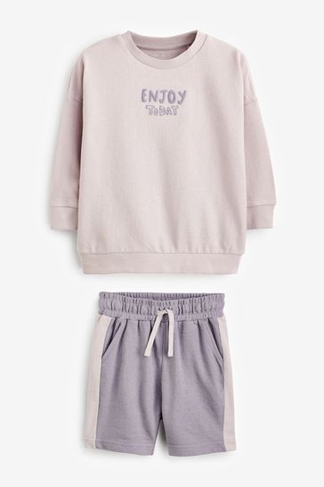 Buy Long Sleeve Top and Shorts Set (3mths-7yrs) from Next Ireland