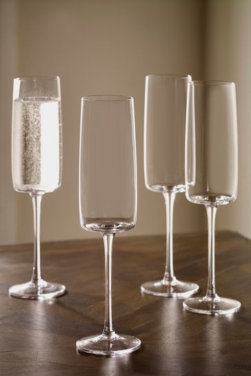 Square champagne flutes glass store