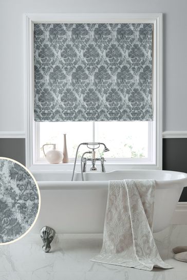 Buy Laura Ashley Forden Slate Made to Measure Roman Blind from the Next ...