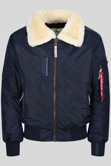 Buy Alpha Industries Blue Injector III Jacket from the Next UK online shop