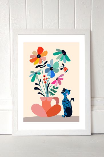 Buy East End Prints Cat and Daisy Print by Rachel Lee from the Next UK ...