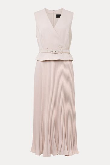 Buy Phase Eight Pink Hetty Pleated Dress from Next Ireland