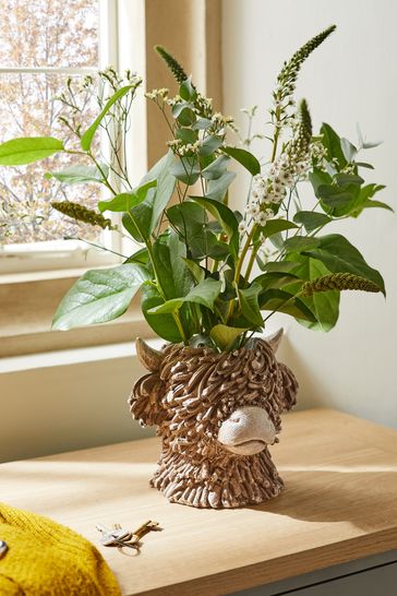 Buy Hamish The Highland Cow Flower Vase from the Next UK online shop