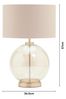 Buy BHS Silver Large Glass Table Lamp from the Next UK online shop