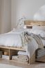 Buy Light Oak Effect Bronx Platform Bed Frame with Storage from the ...