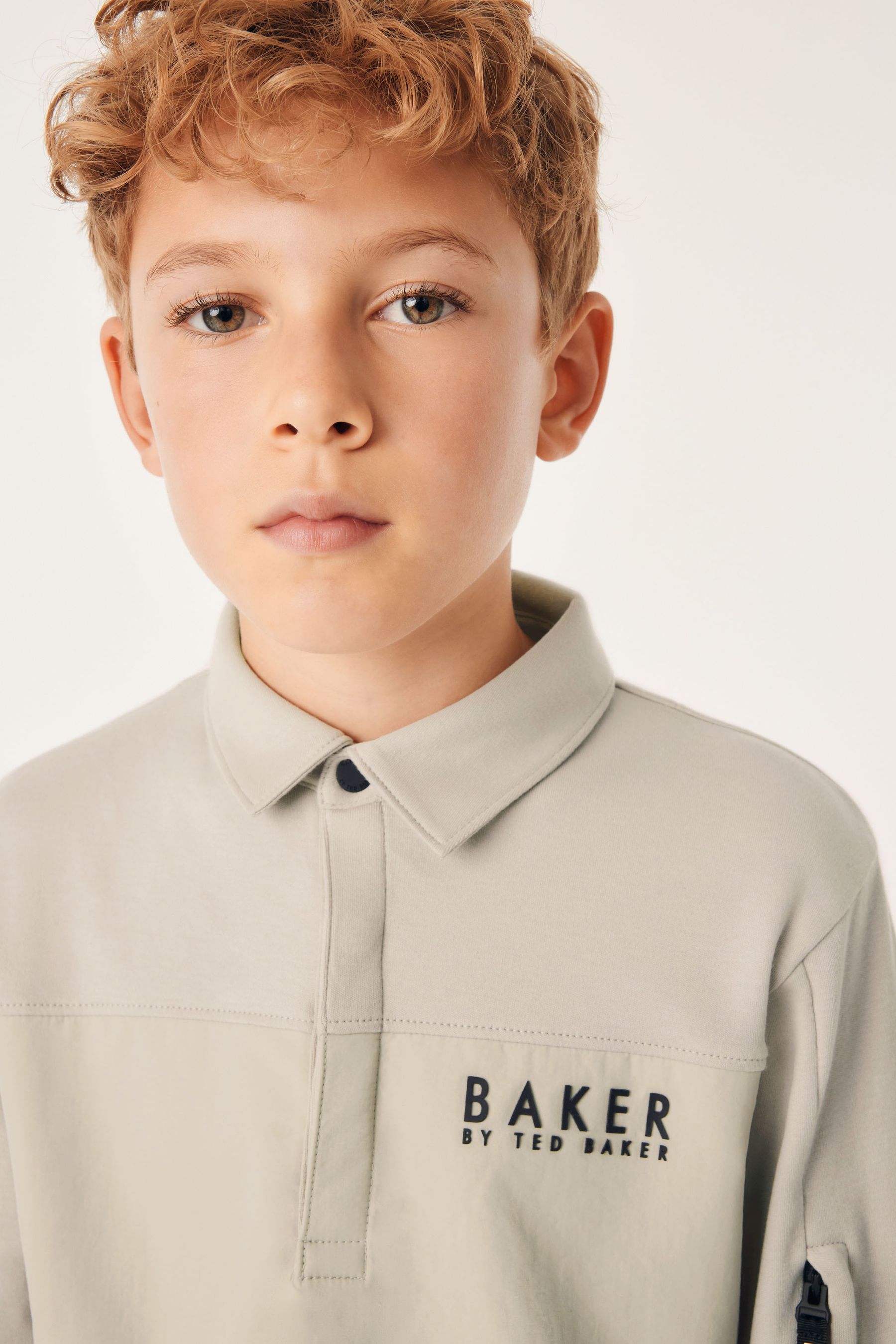 Buy Baker by Ted Baker Long Sleeve Panel Polo Shirt from Next Qatar