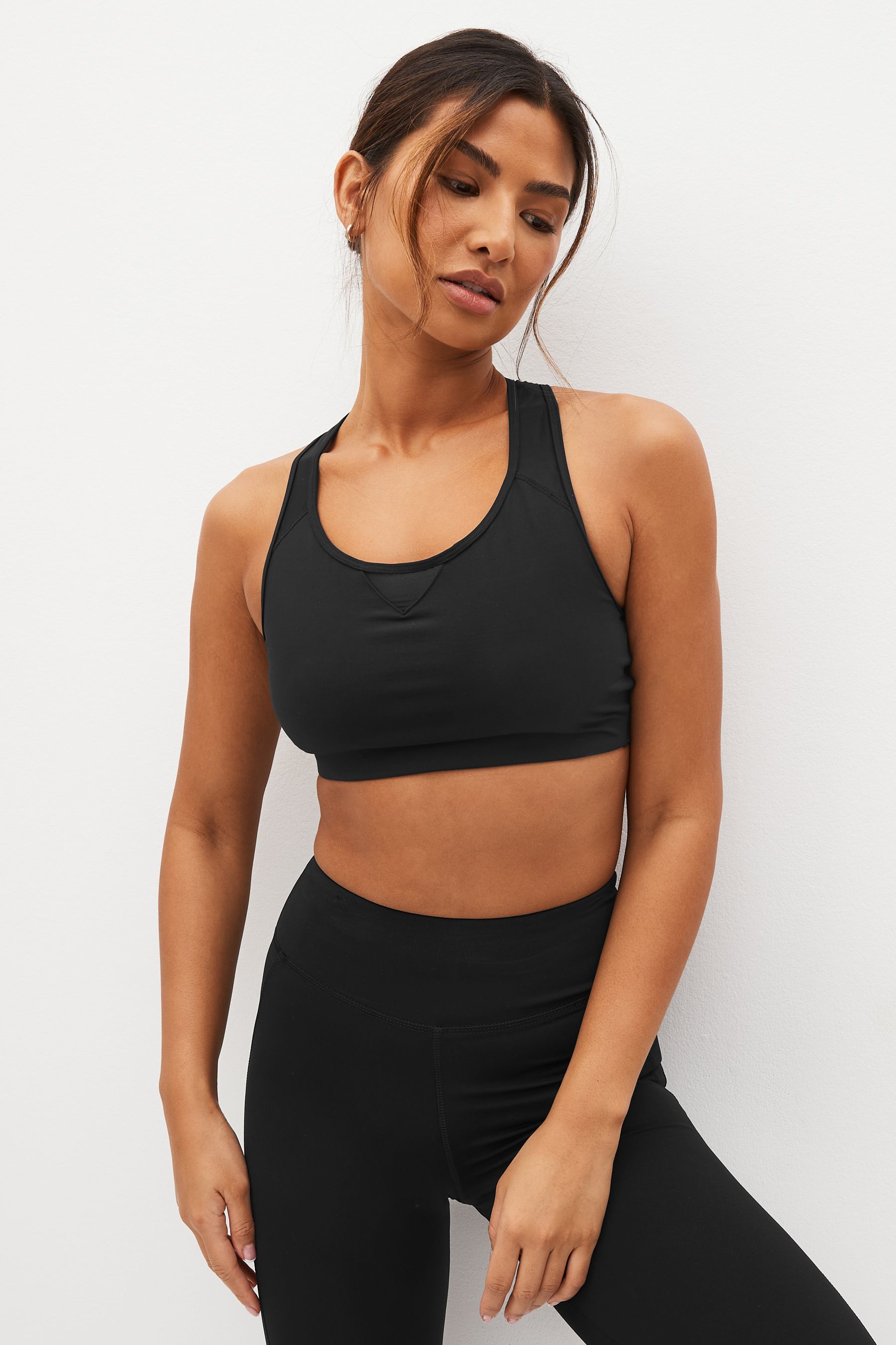 Buy Black Next Active Sports Reformer Non Pad Mesh Insert Bra from the ...