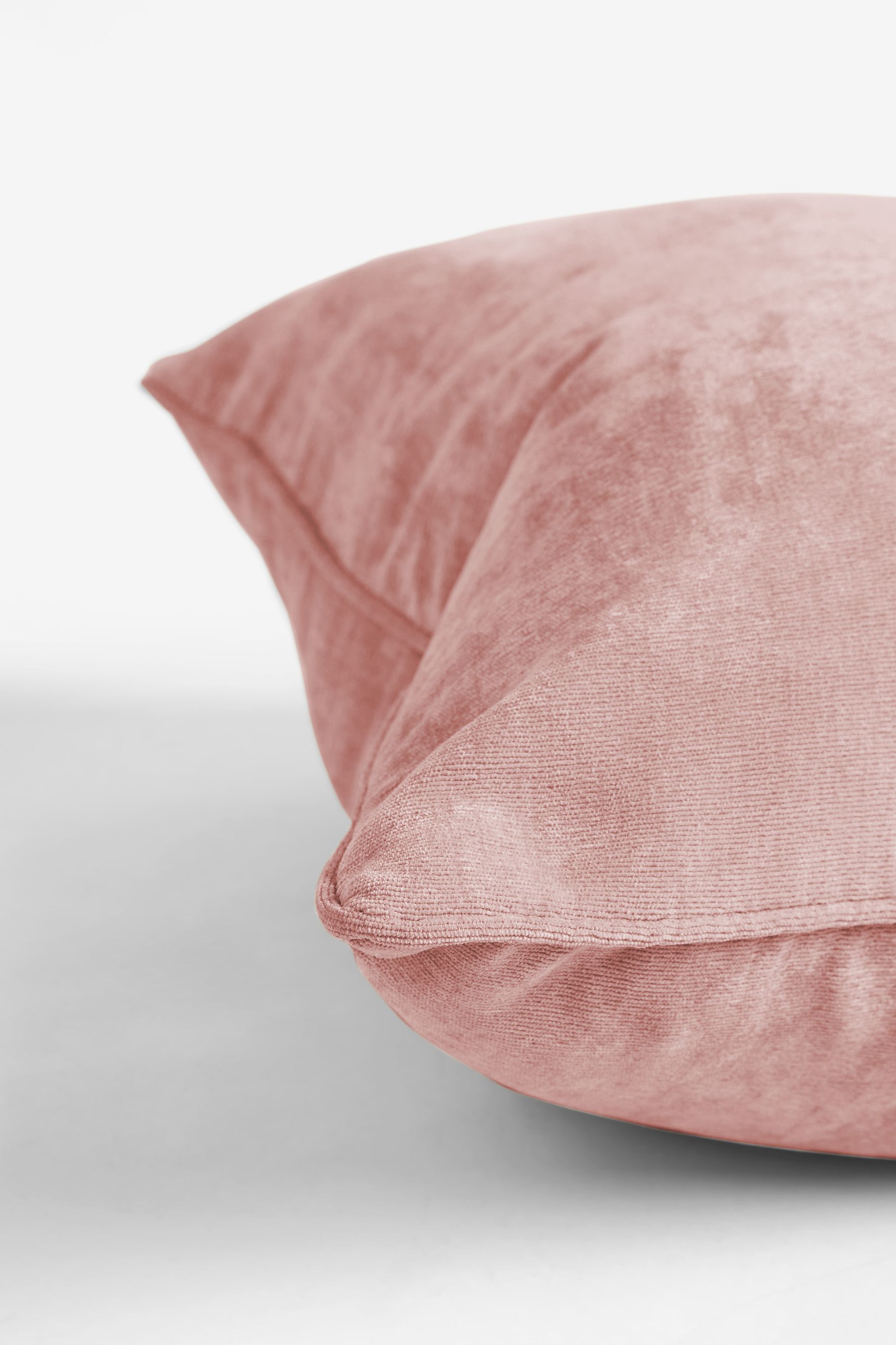 Buy Blush Pink 45 x 45cm Soft velour Cushion from the Next UK online shop