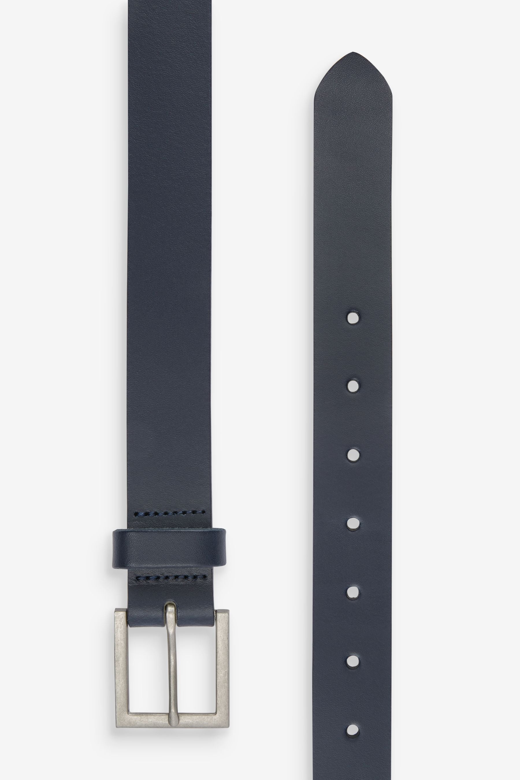 Buy Navy Leather Jeans Belt from Next Ireland