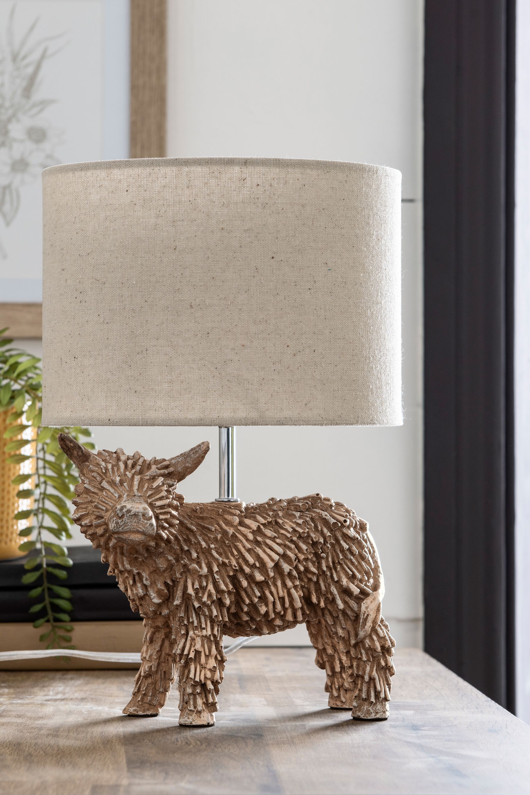 Buy Natural Hamish The Highland Cow Table Lamp from the Next UK online shop