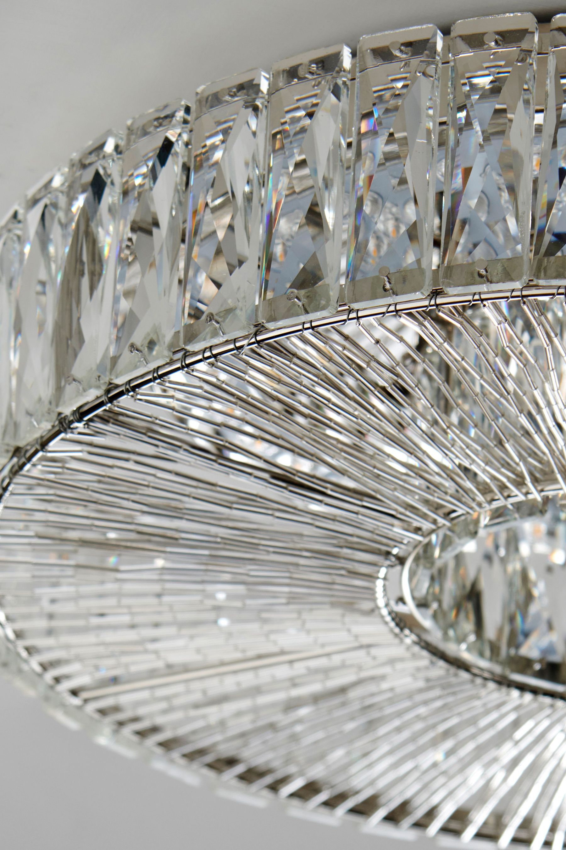 Buy Clear Aria Large Flush Fitting Ceiling Light from Next Ireland