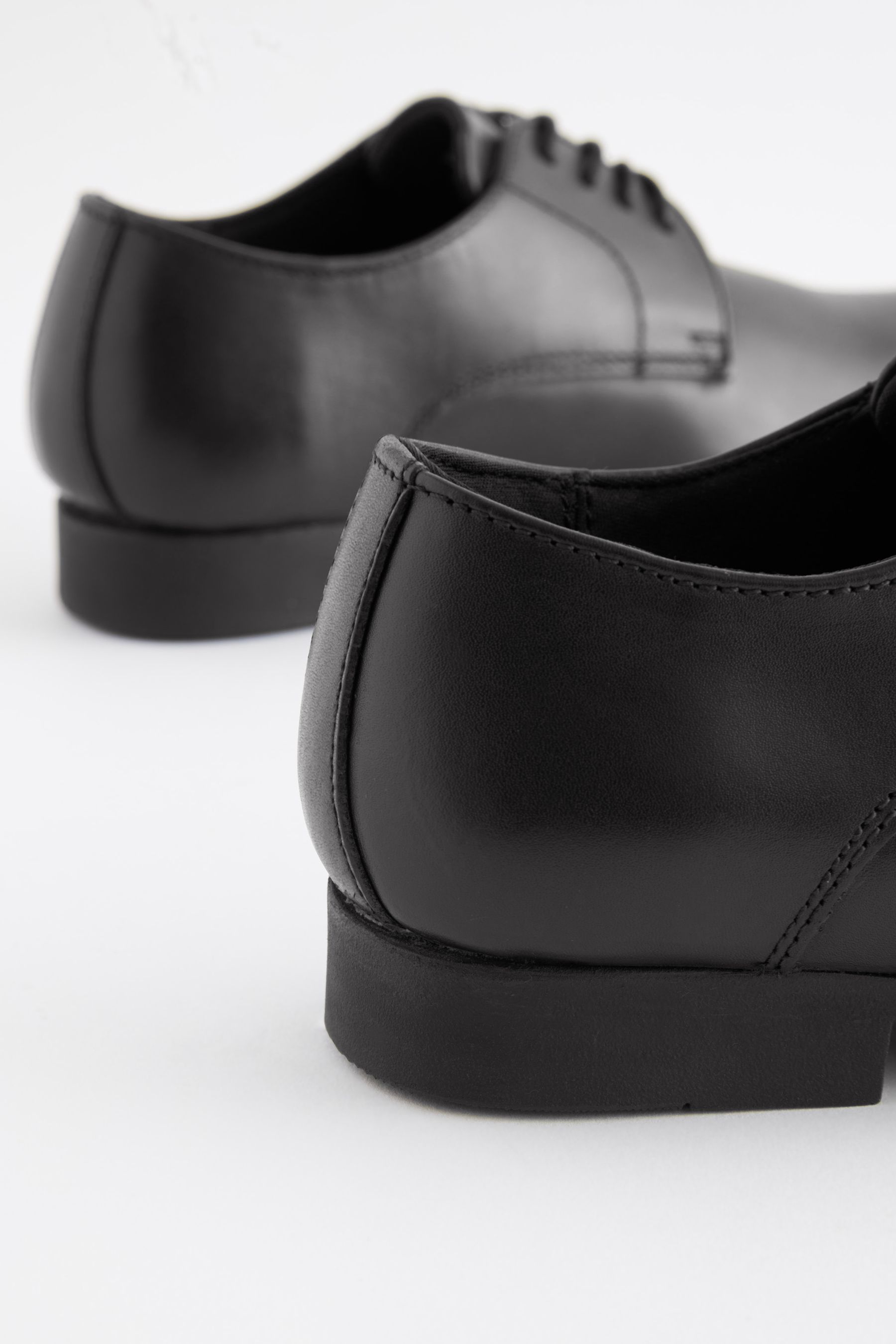 Buy Black Standard Fit (F) School Leather Lace Up Shoes from the Next ...