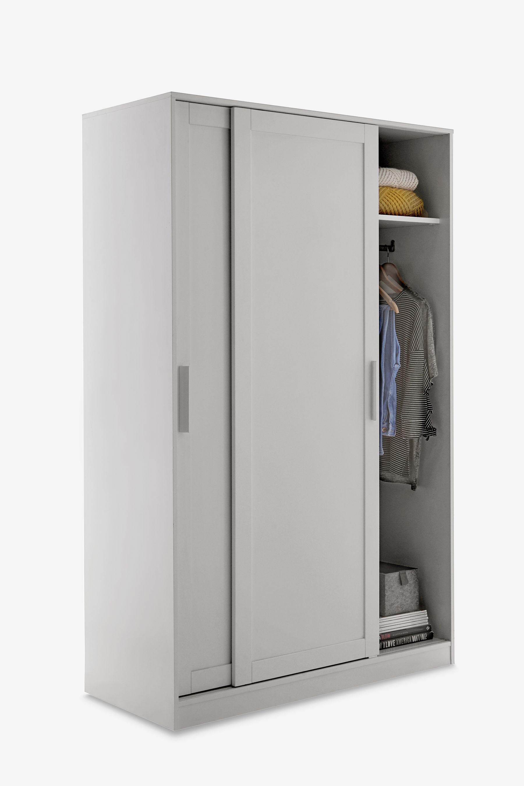 Buy Grey Flynn 1.2m Sliding Wardrobe from Next Ireland