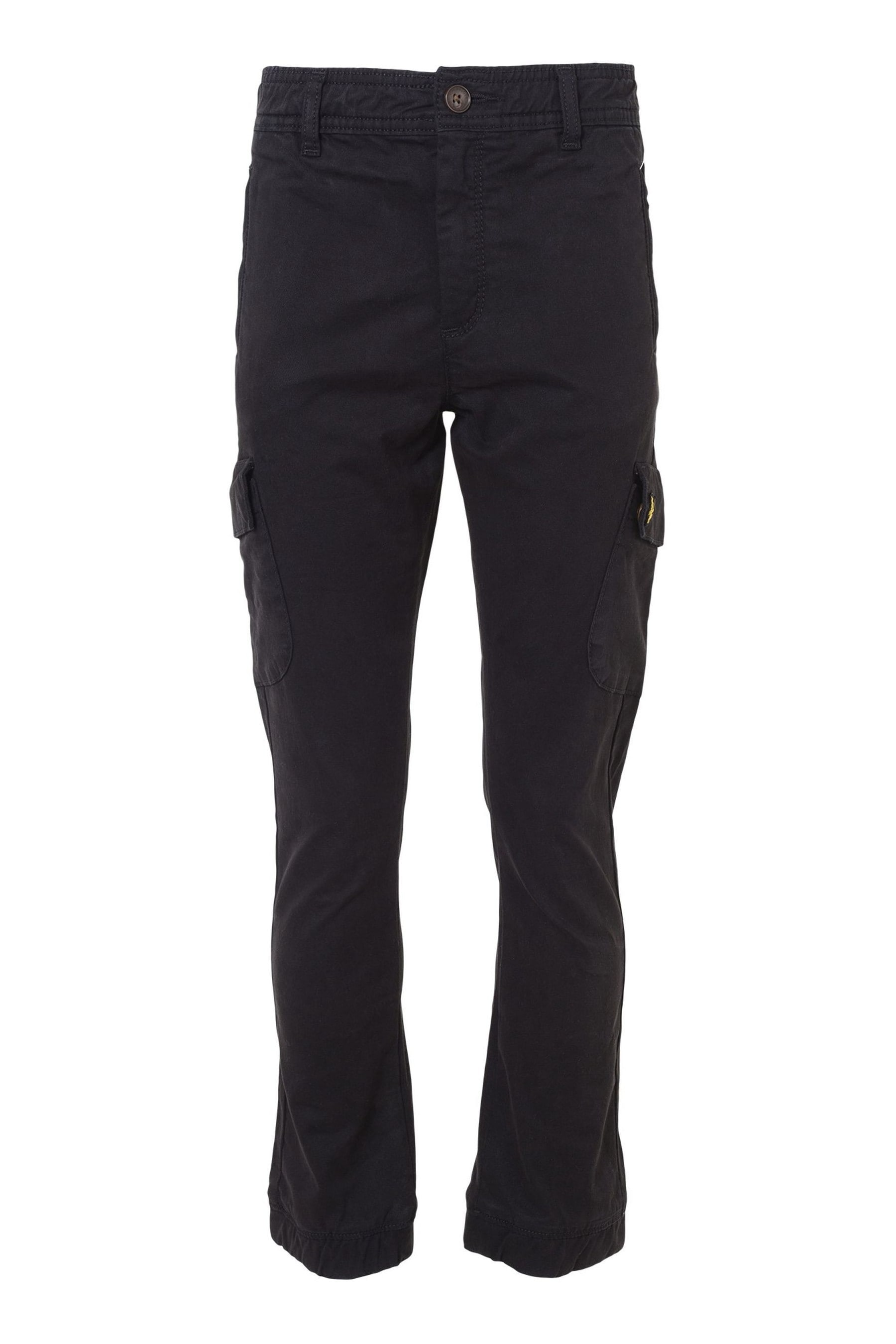 Buy Lyle & Scott Boys Black Casual Cargo Trousers from the Next UK ...