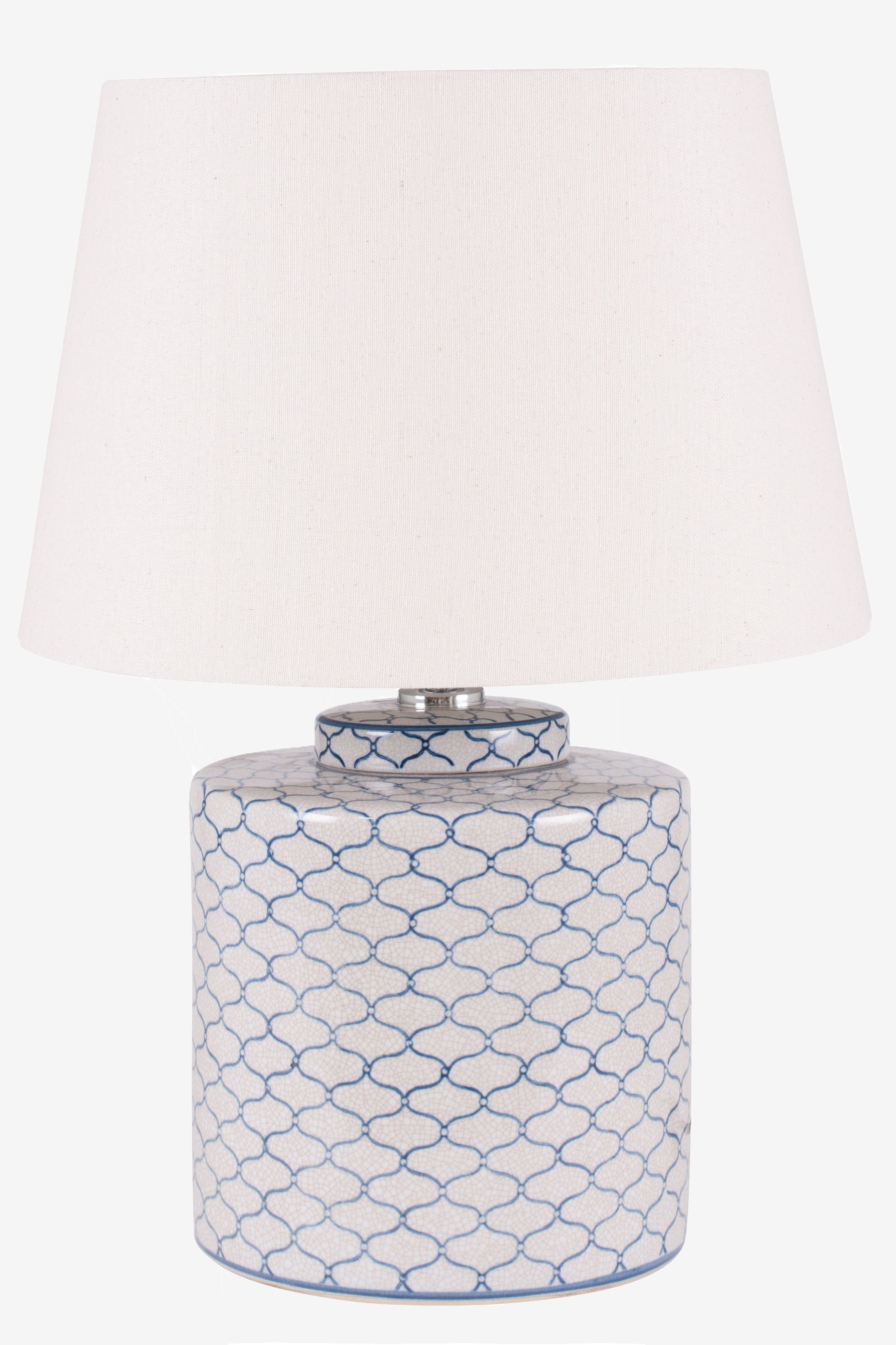 Buy Pacific Grey/Blue Demetri Grey/Blue Detail Ceramic Table Lamp from ...
