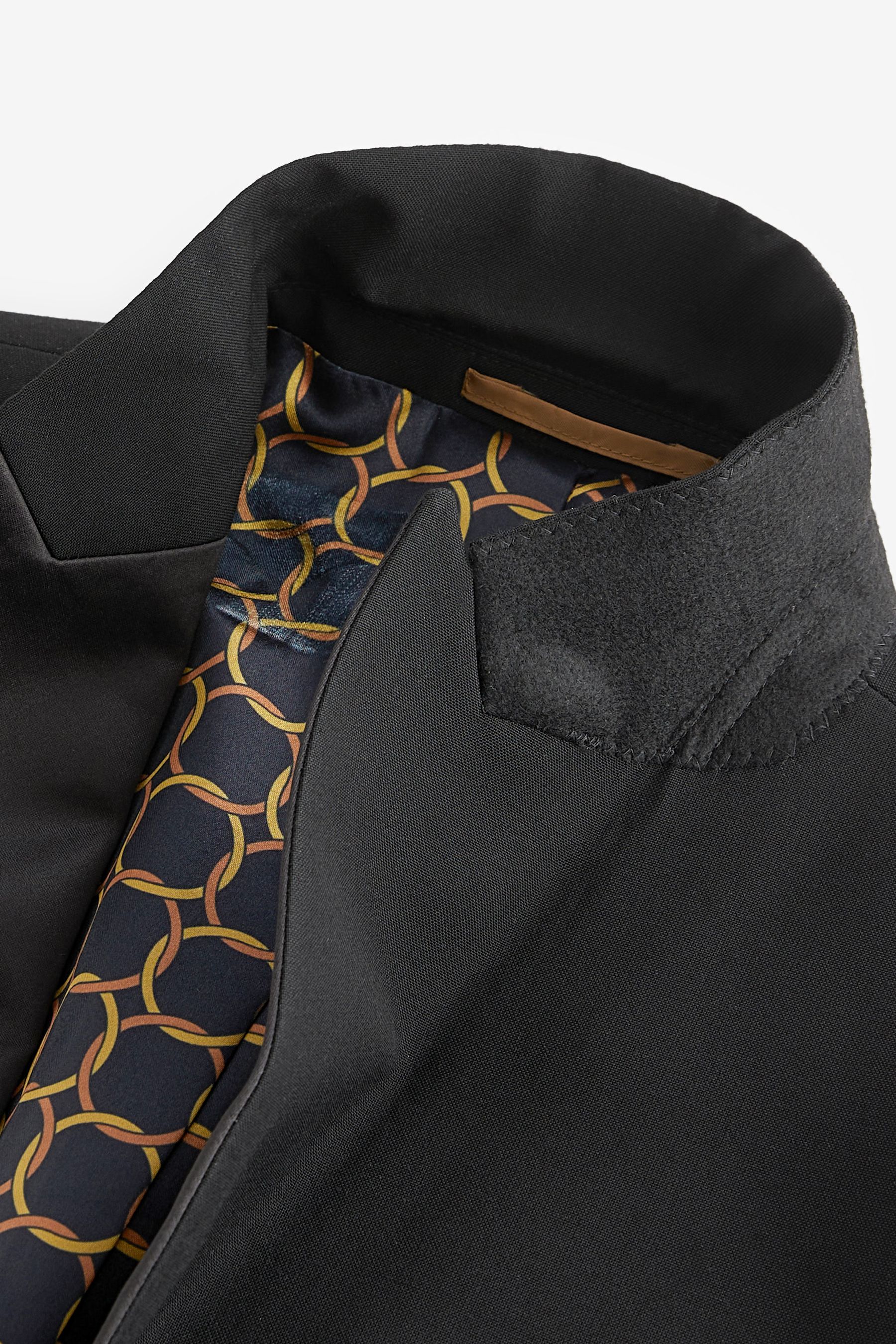 Buy Black Slim Fit Tuxedo Suit Jacket from Next Australia