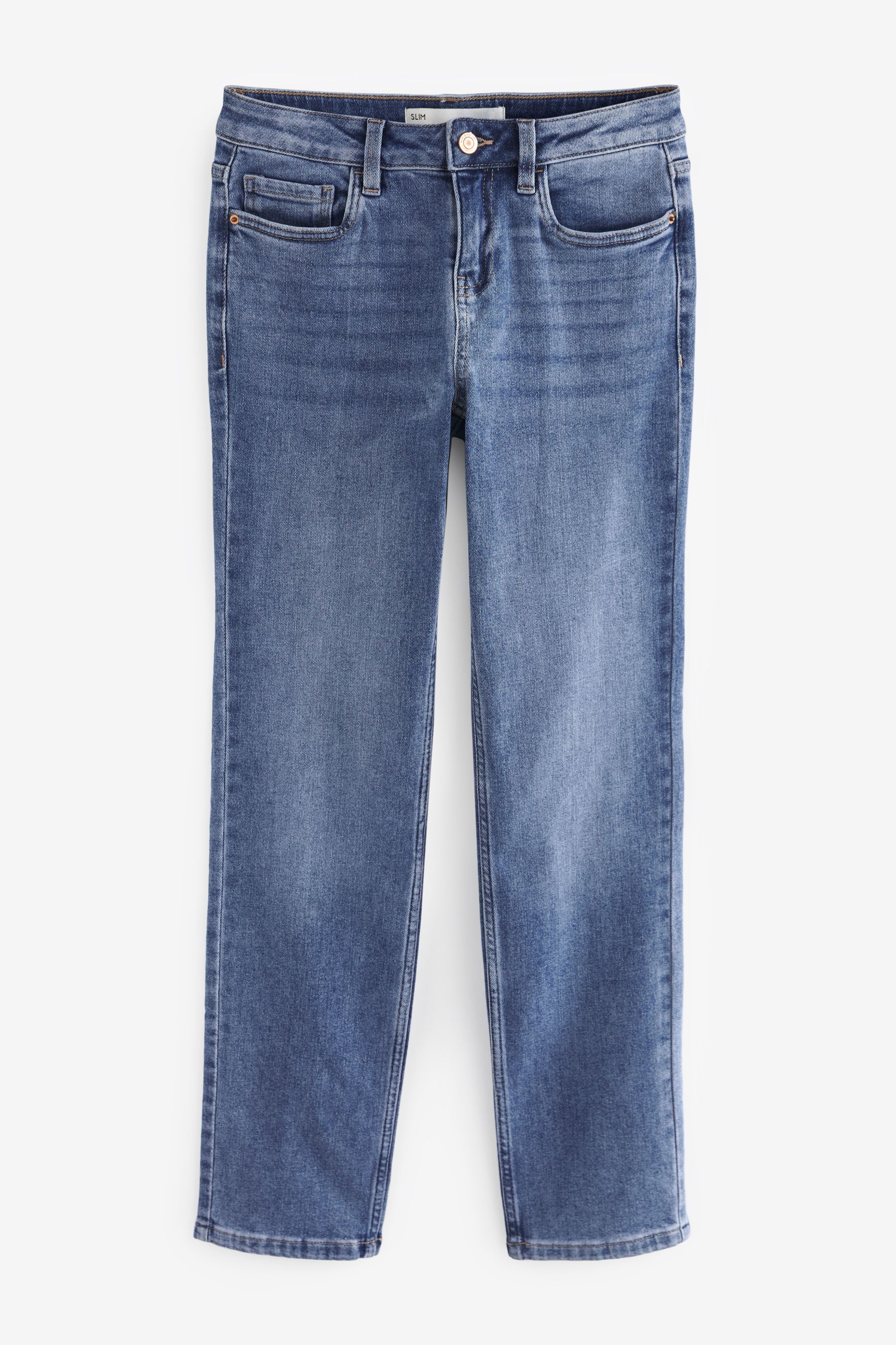 Buy Mid Blue Denim Slim Jeans from Next Ireland