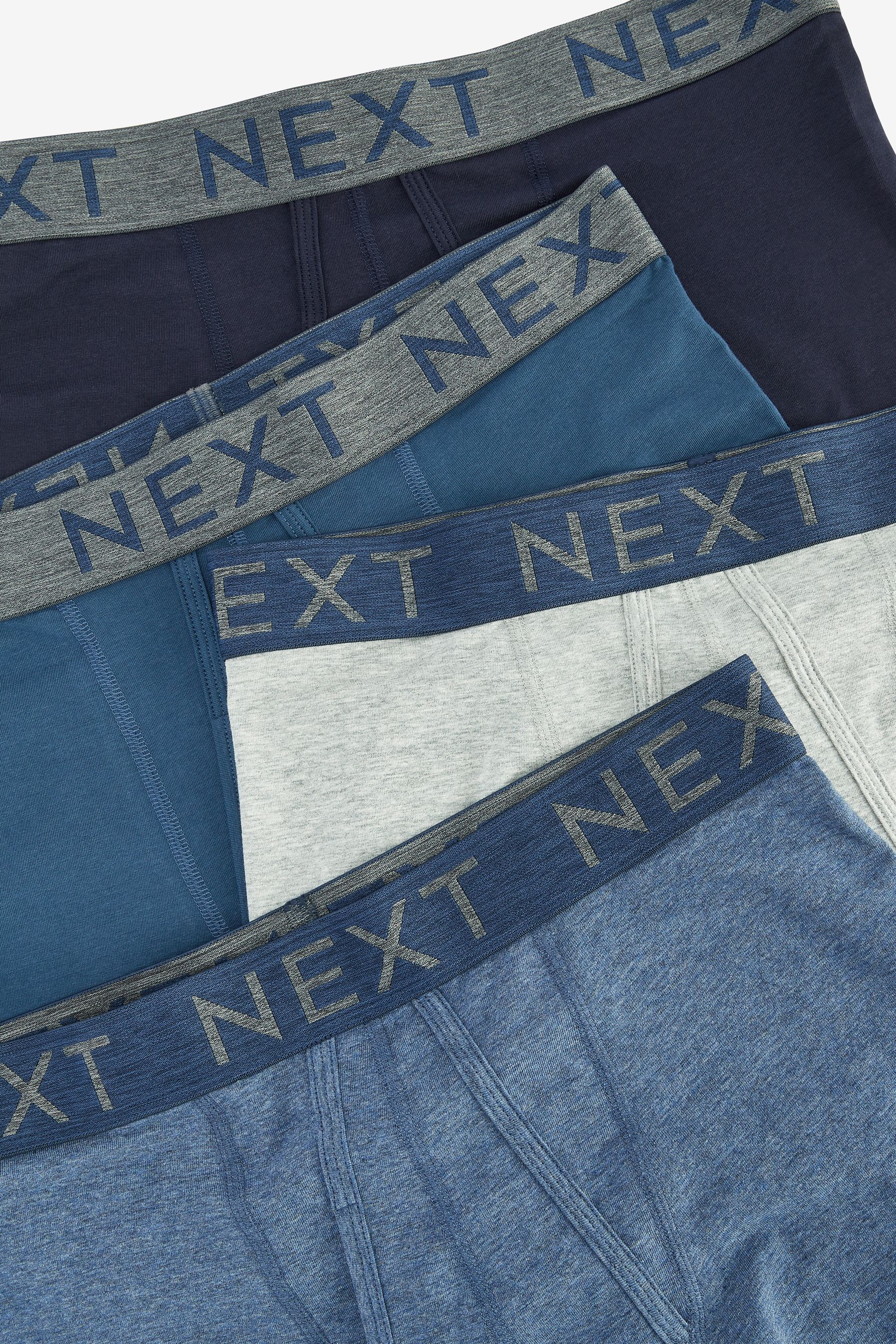 Buy Blue 10 pack A-Front Boxers from the Next UK online shop