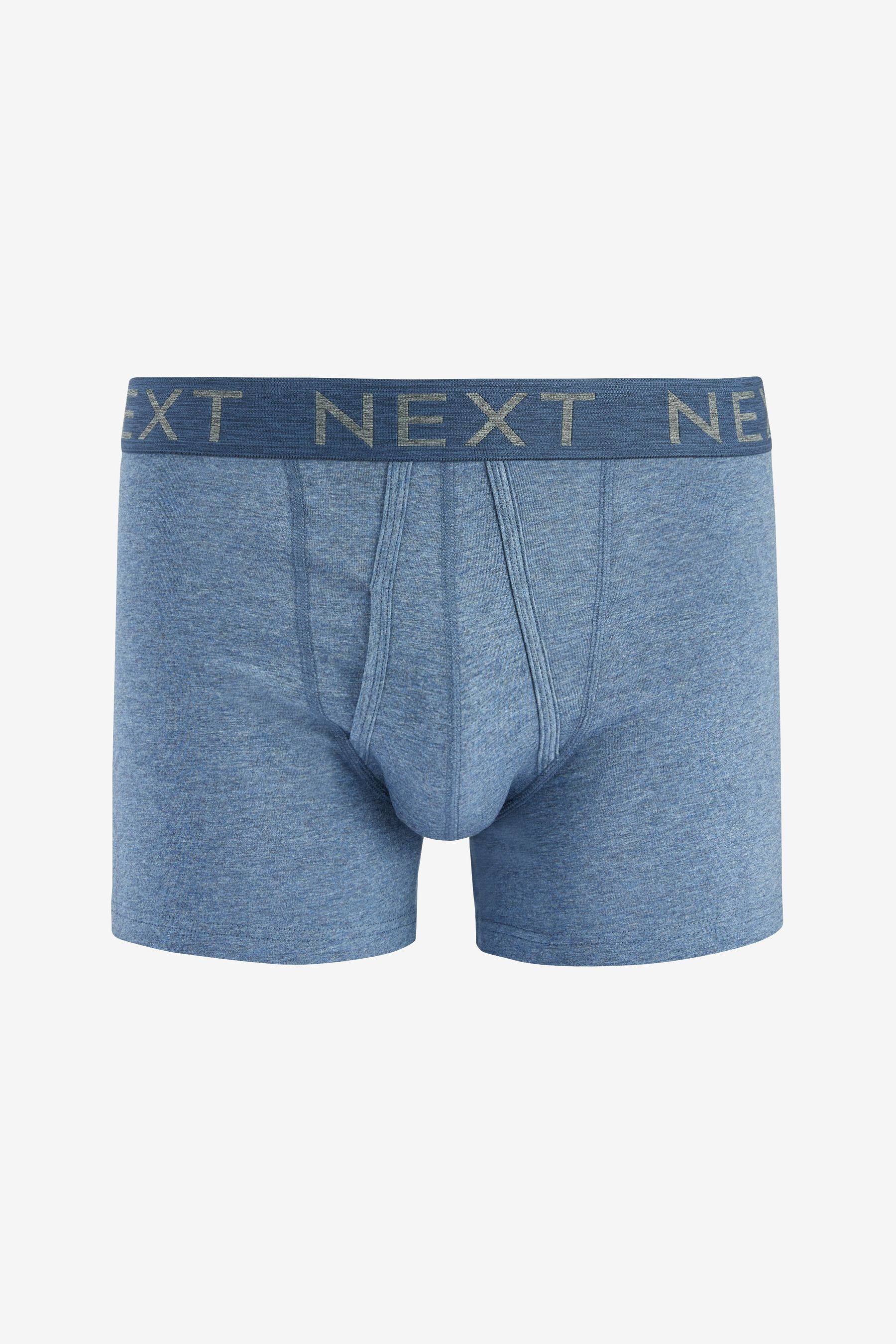 Buy Blue 10 pack A-Front Boxers from the Next UK online shop