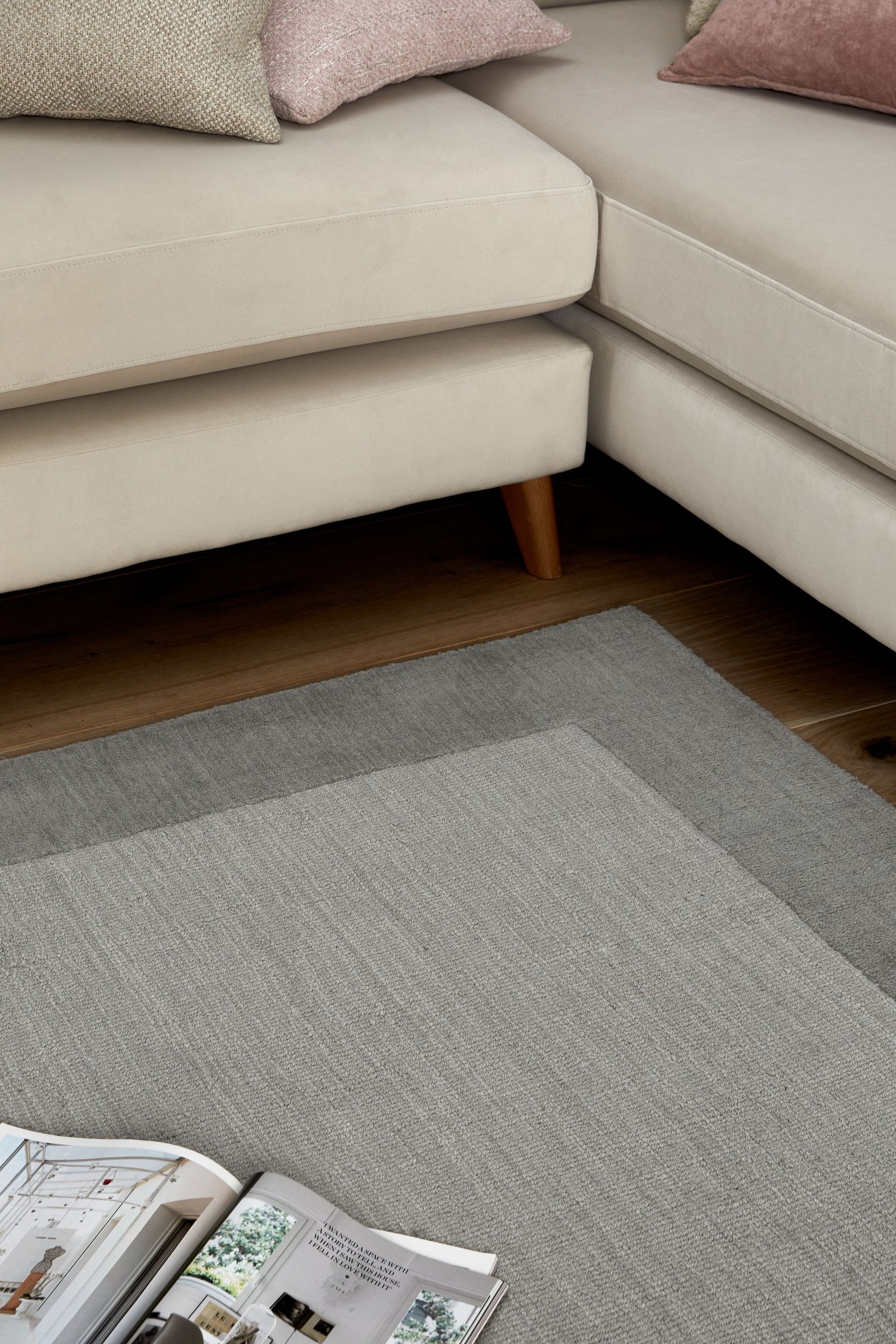 Buy Pebble Grey Darcy Rug from the Next UK online shop