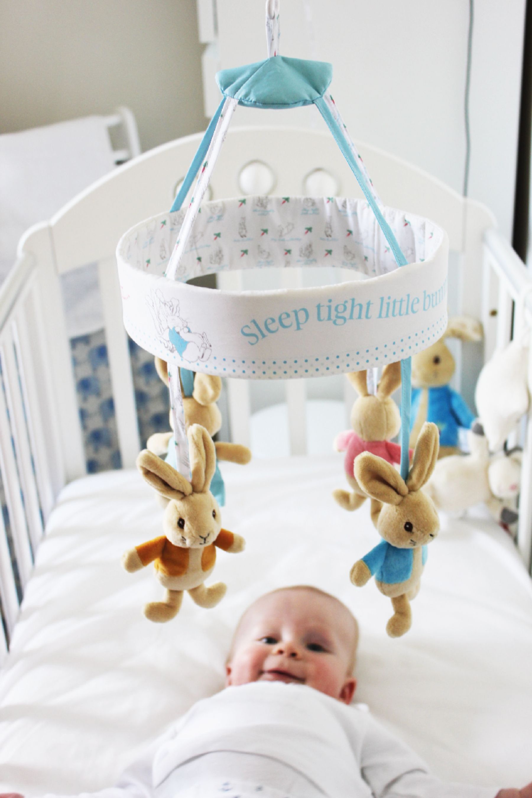 Buy Rainbow Designs Blue Peter Rabbit Musical Cot Mobile from the Next ...