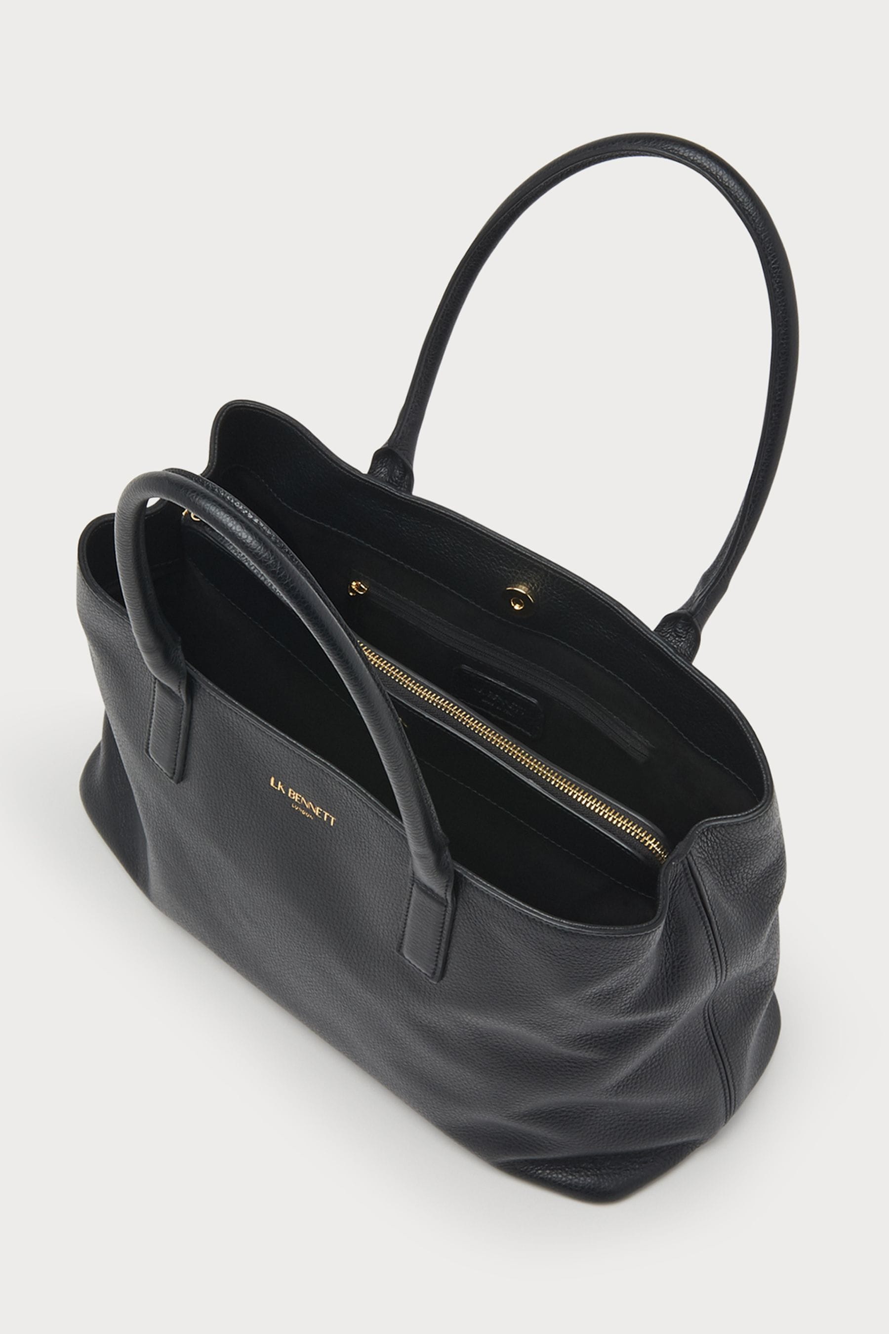 Buy LK Bennett Black Lillian Leather Tote Bag from the Next UK online shop