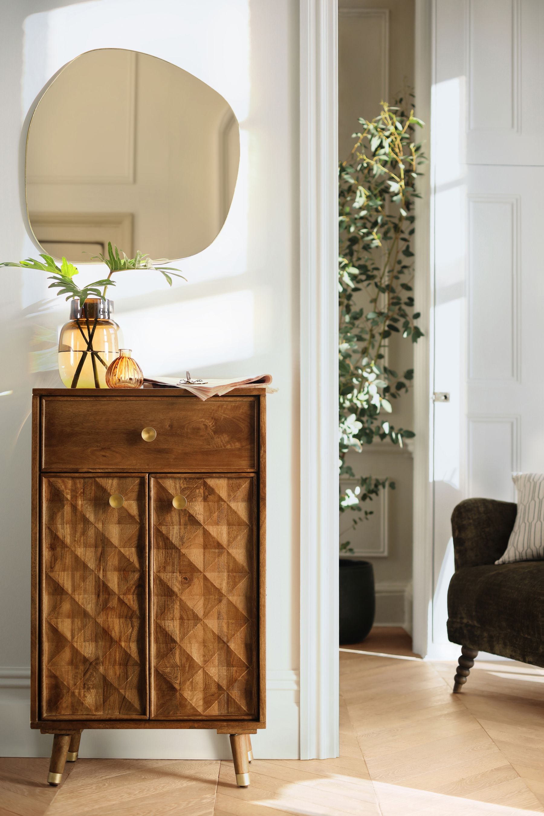 Buy Dark Lloyd Mango Wood Space Saving Sideboard from the Next UK ...