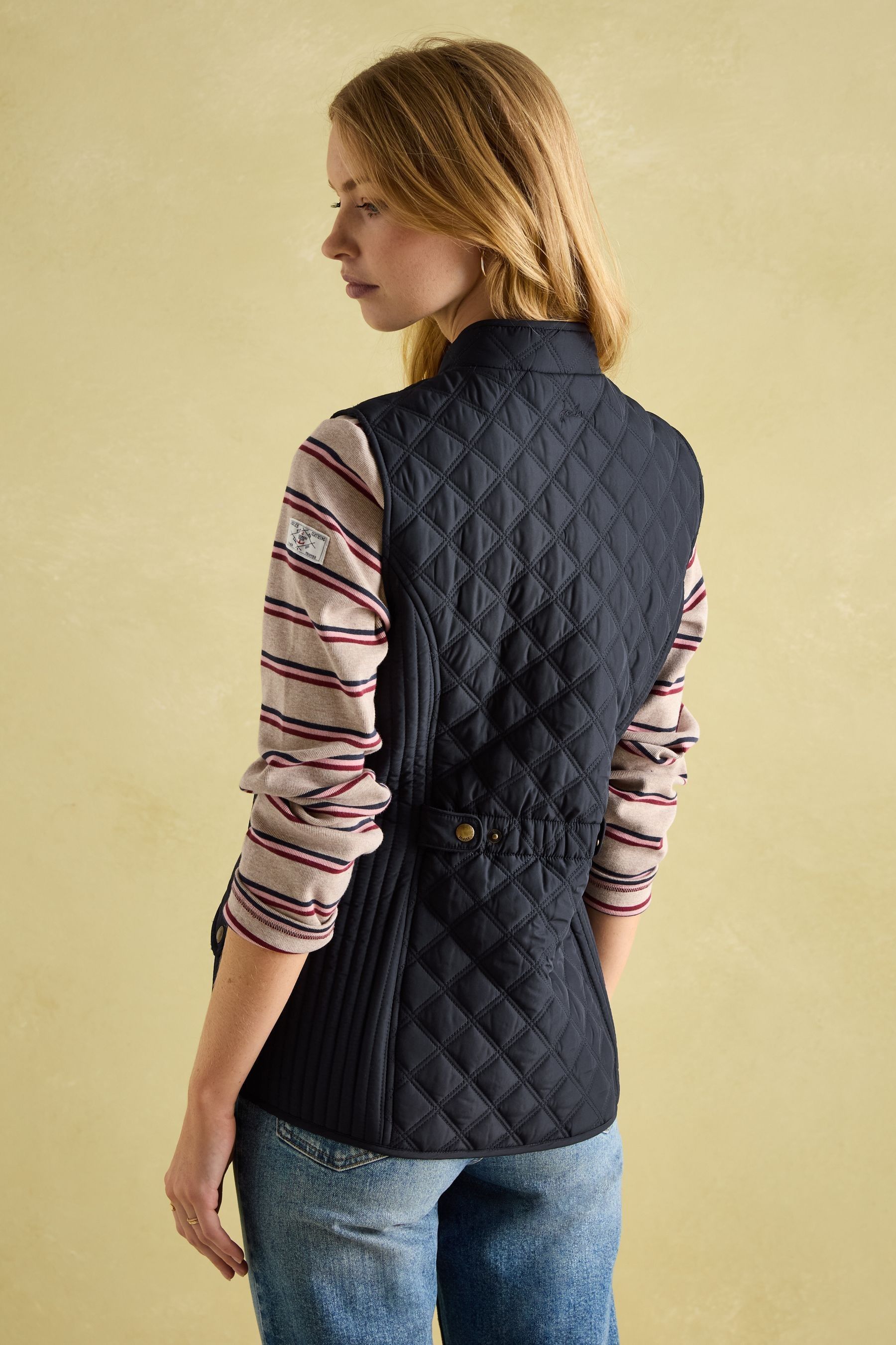 Buy Joules Minx Showerproof Diamond Quilted Gilet from Next Ireland