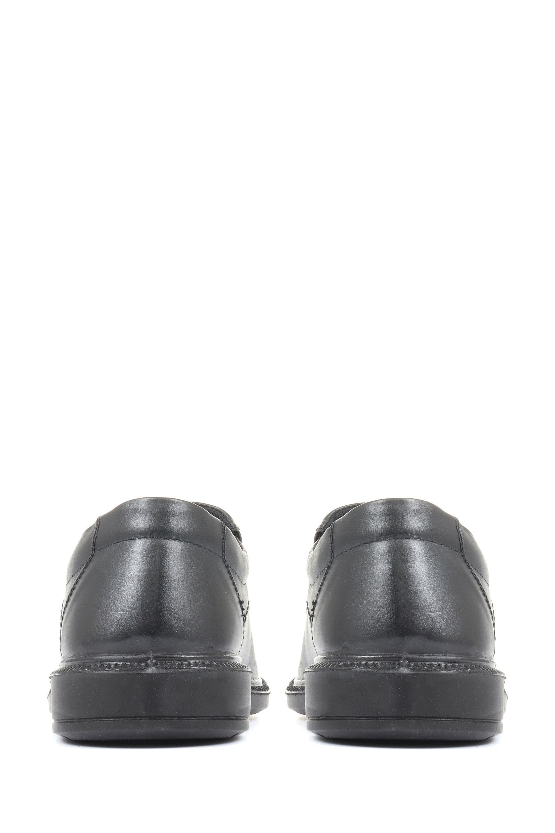 Buy Pavers Wide Fit Leather Slip On Black Shoes from the Next UK online ...