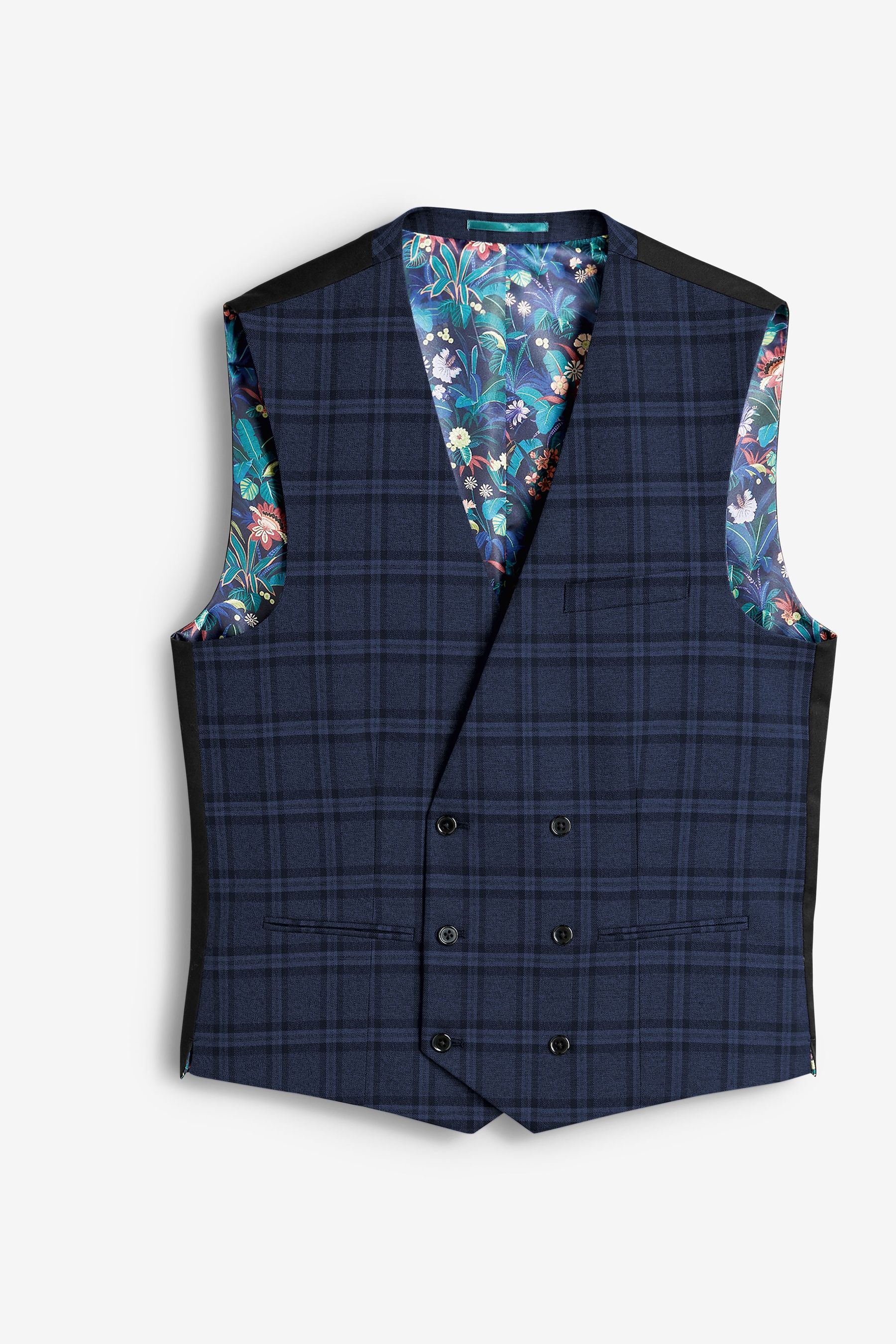 Buy Check Suit Waistcoat from Next Ireland