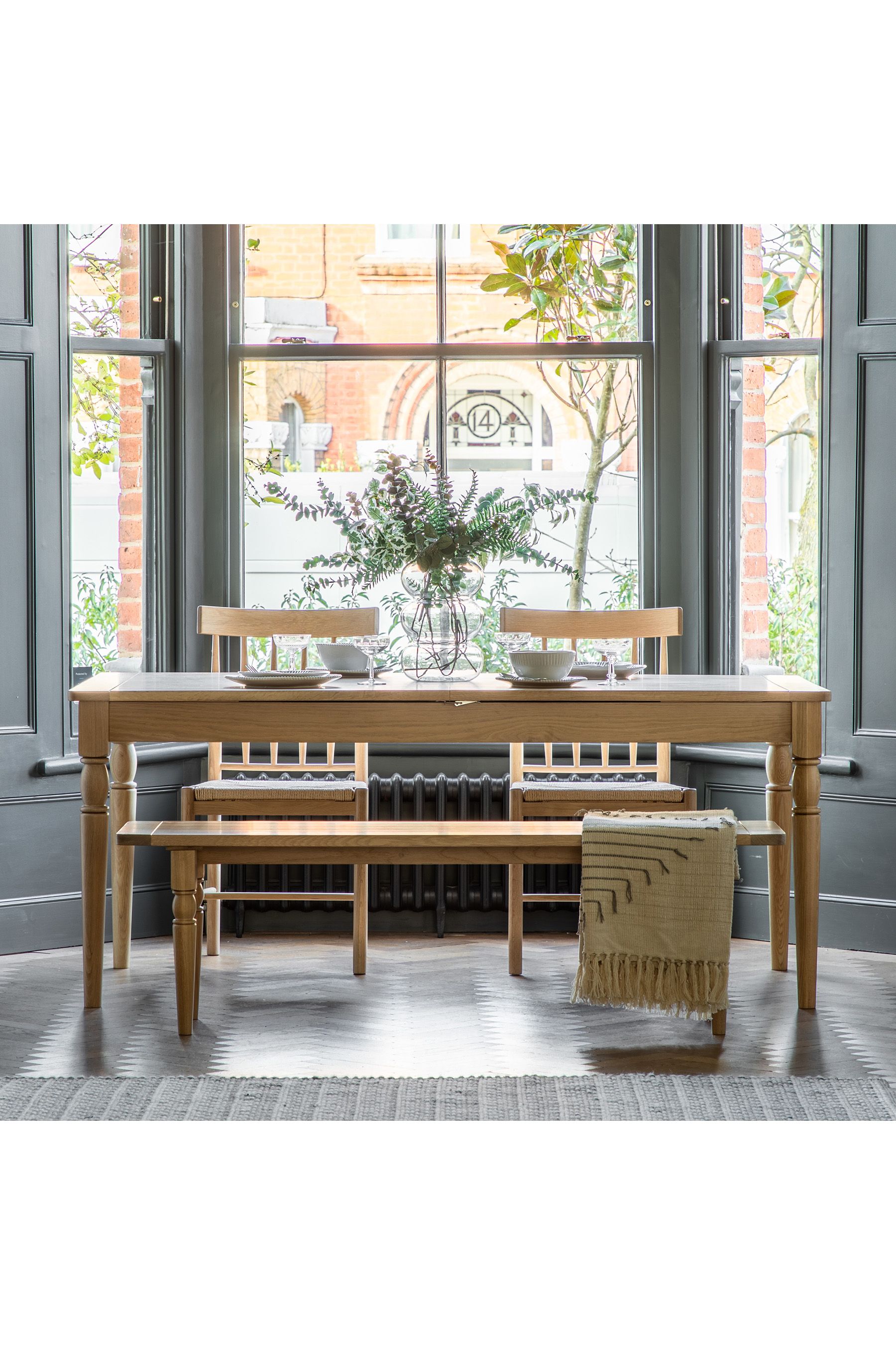 Buy Gallery Home Natural Leroy Extending Dining Table from the Next UK ...