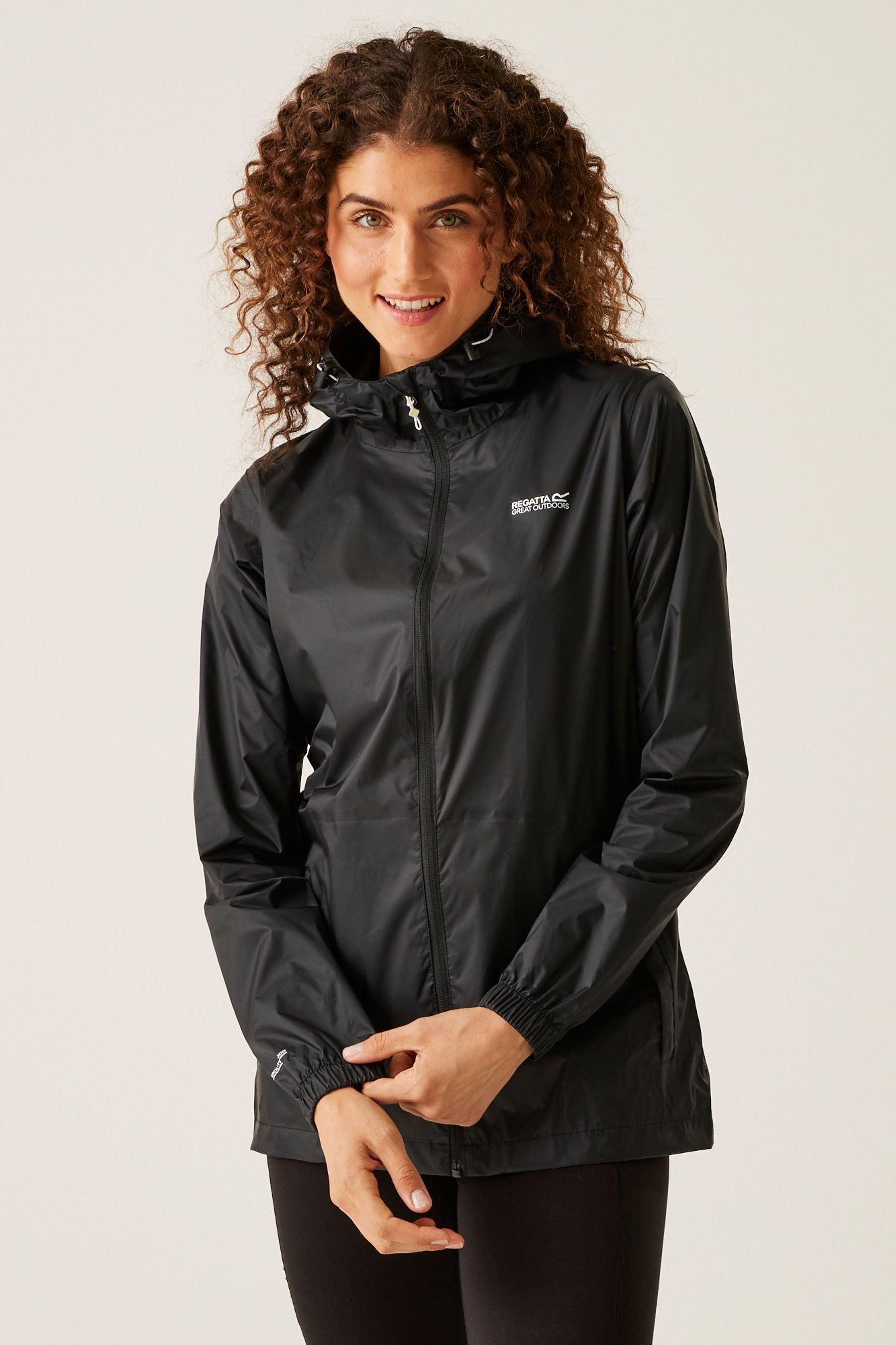 Buy Regatta Black Regatta Womens Pack It III Waterproof Jacket from the ...