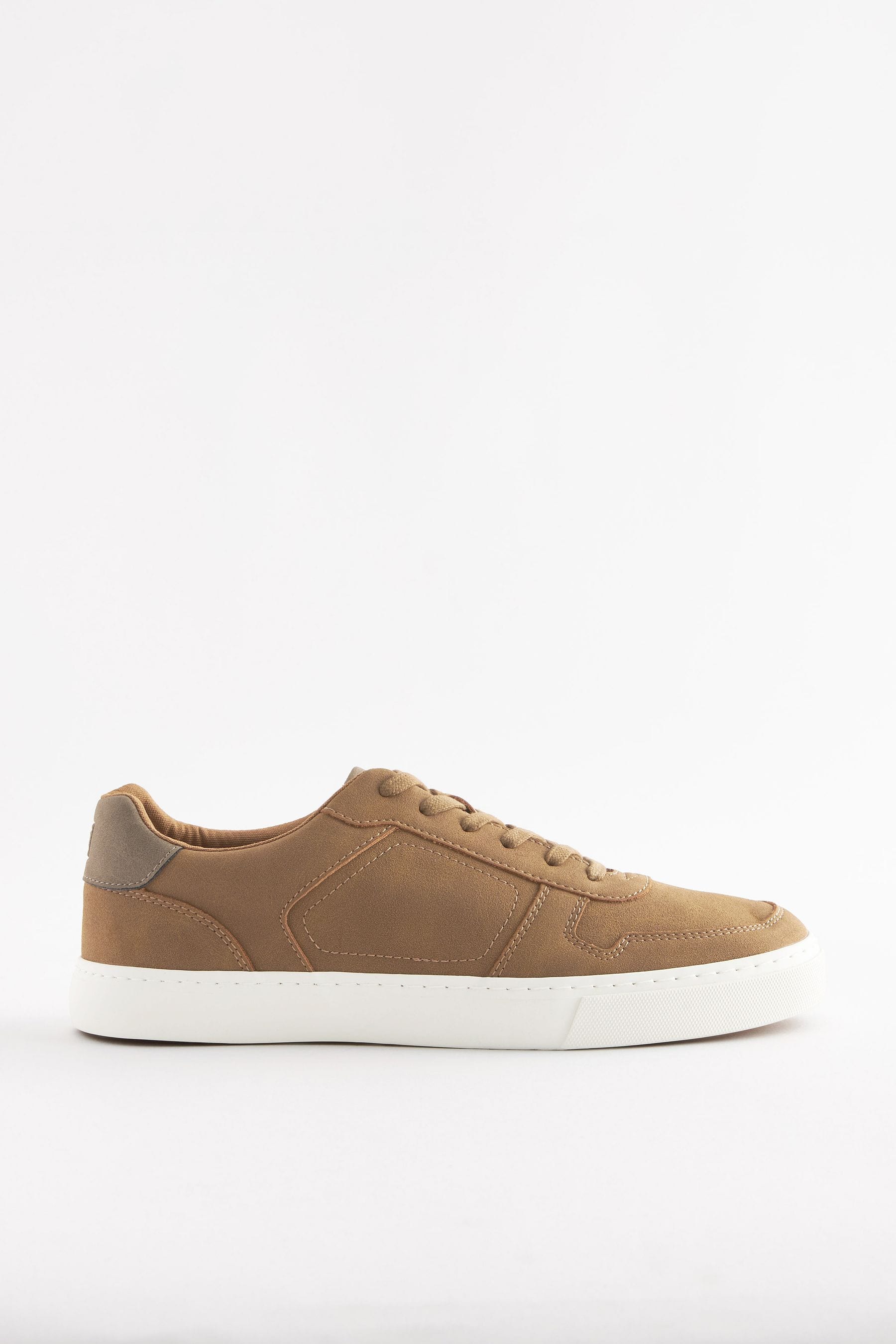 Buy Tan Brown Lace Up Low Trainers from the Next UK online shop