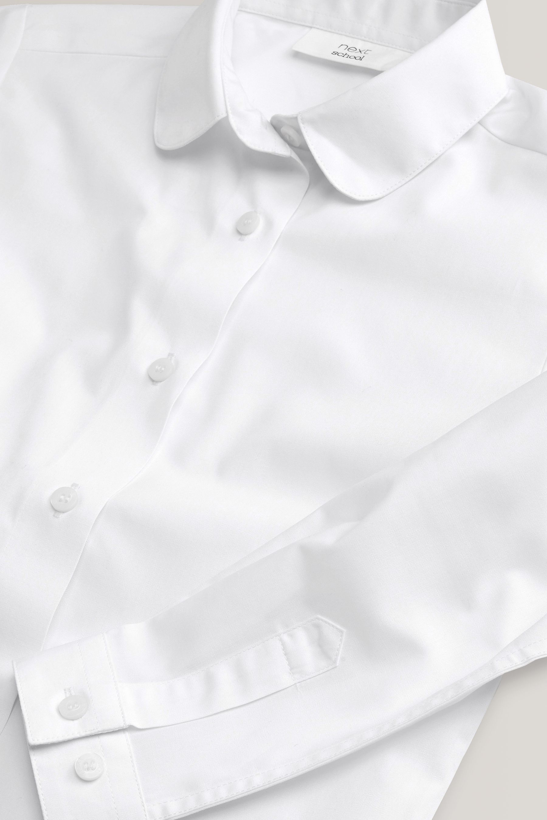 Buy 2 Pack Long Sleeve Curved Collar School Shirt (3-16yrs) from Next ...