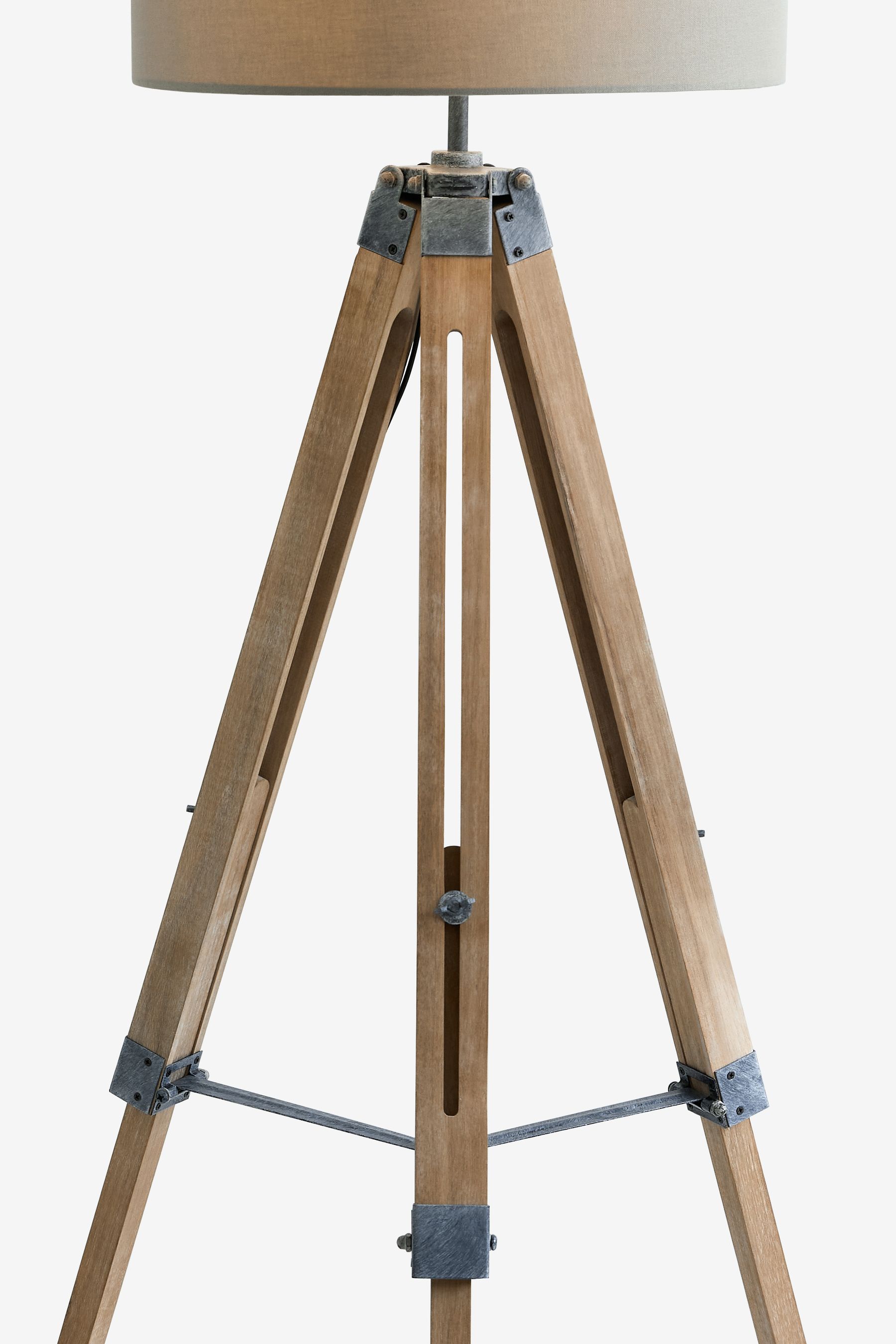 Buy Grey Bronx Wood Tripod Floor Lamp from the Next UK online shop