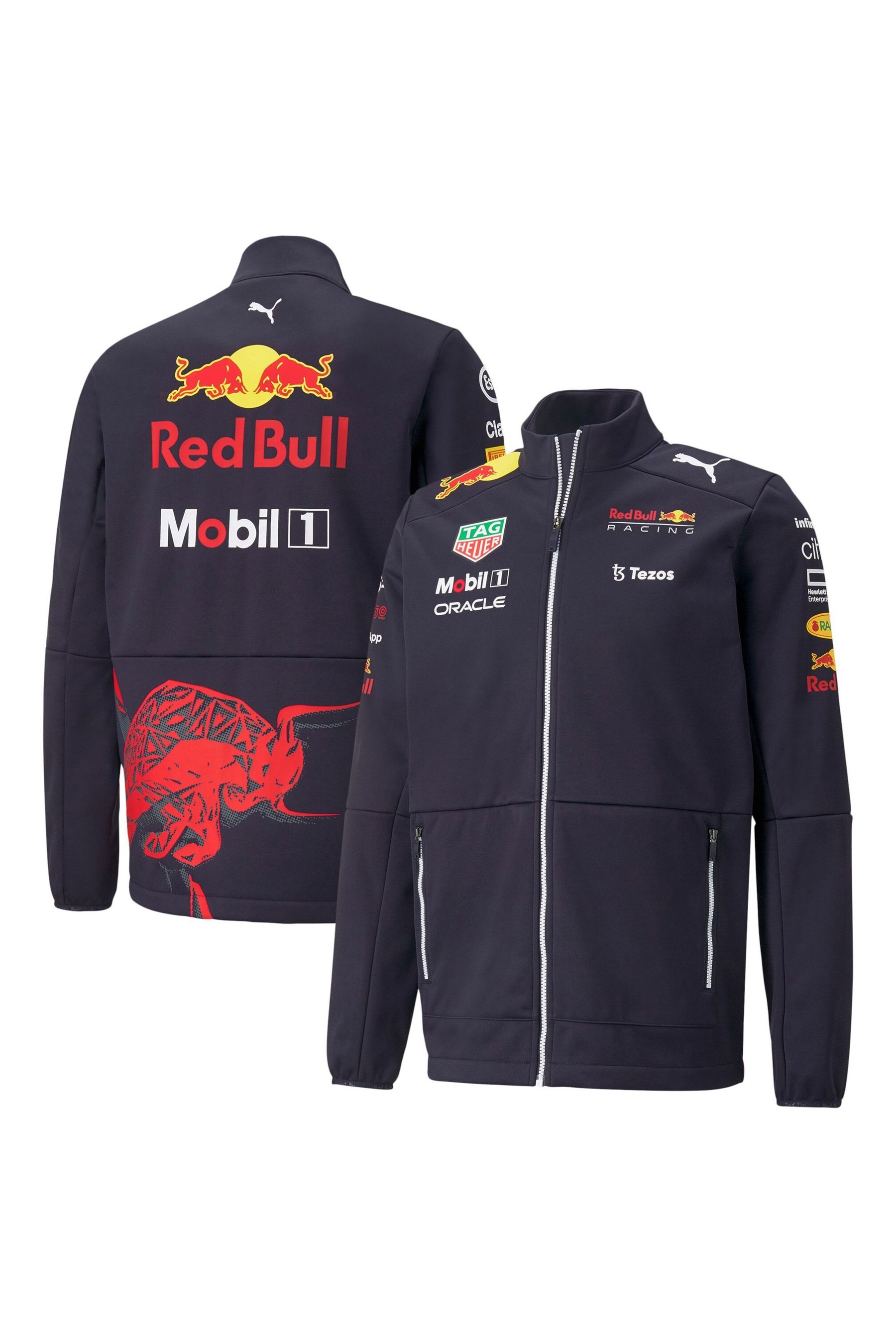 Buy Fanatics Red Oracle Bull Racing 2022 Team Softshell Jacket from the ...