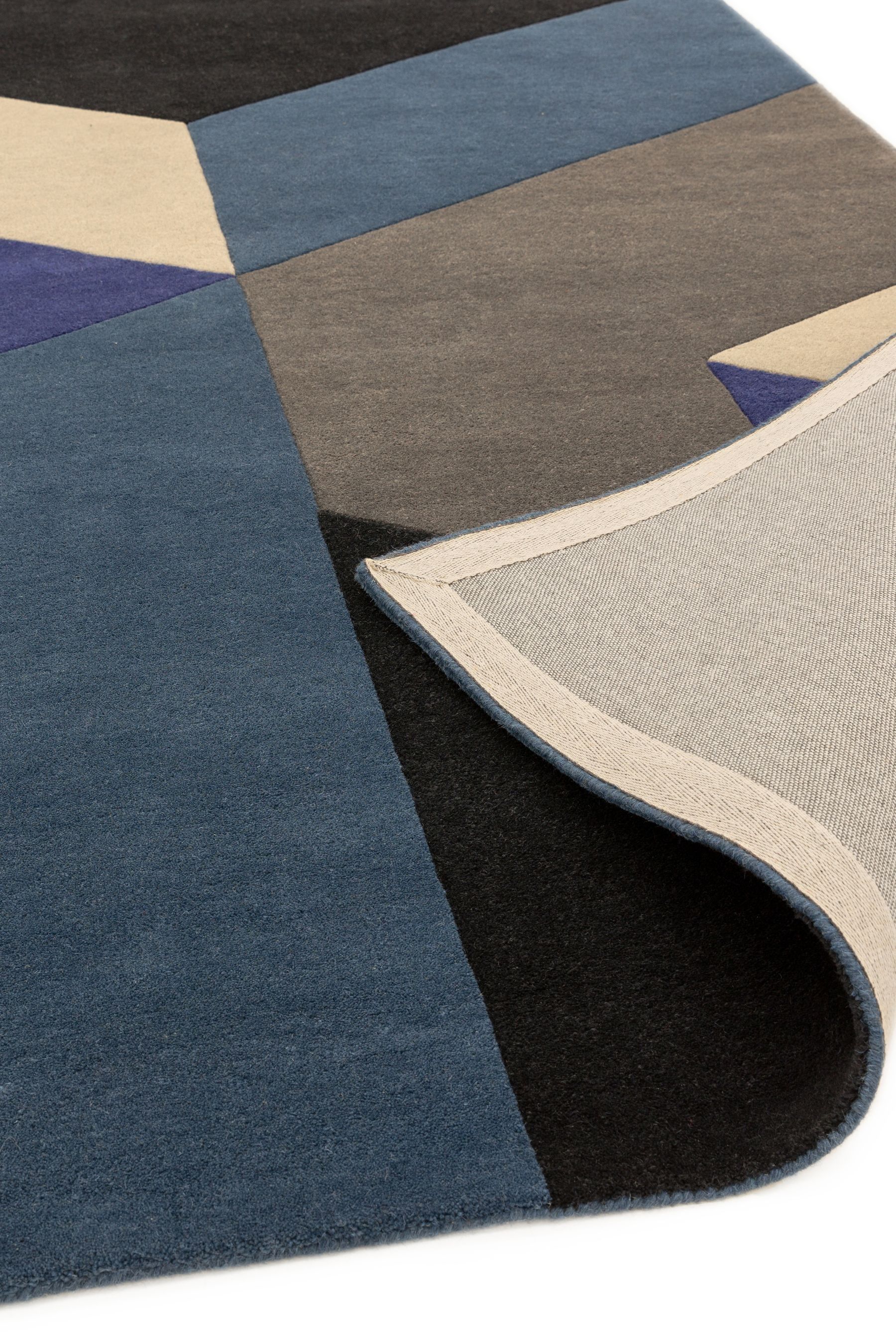 Buy Asiatic Rugs Blue Reef Wool Big Geo Rug from the Next UK online shop
