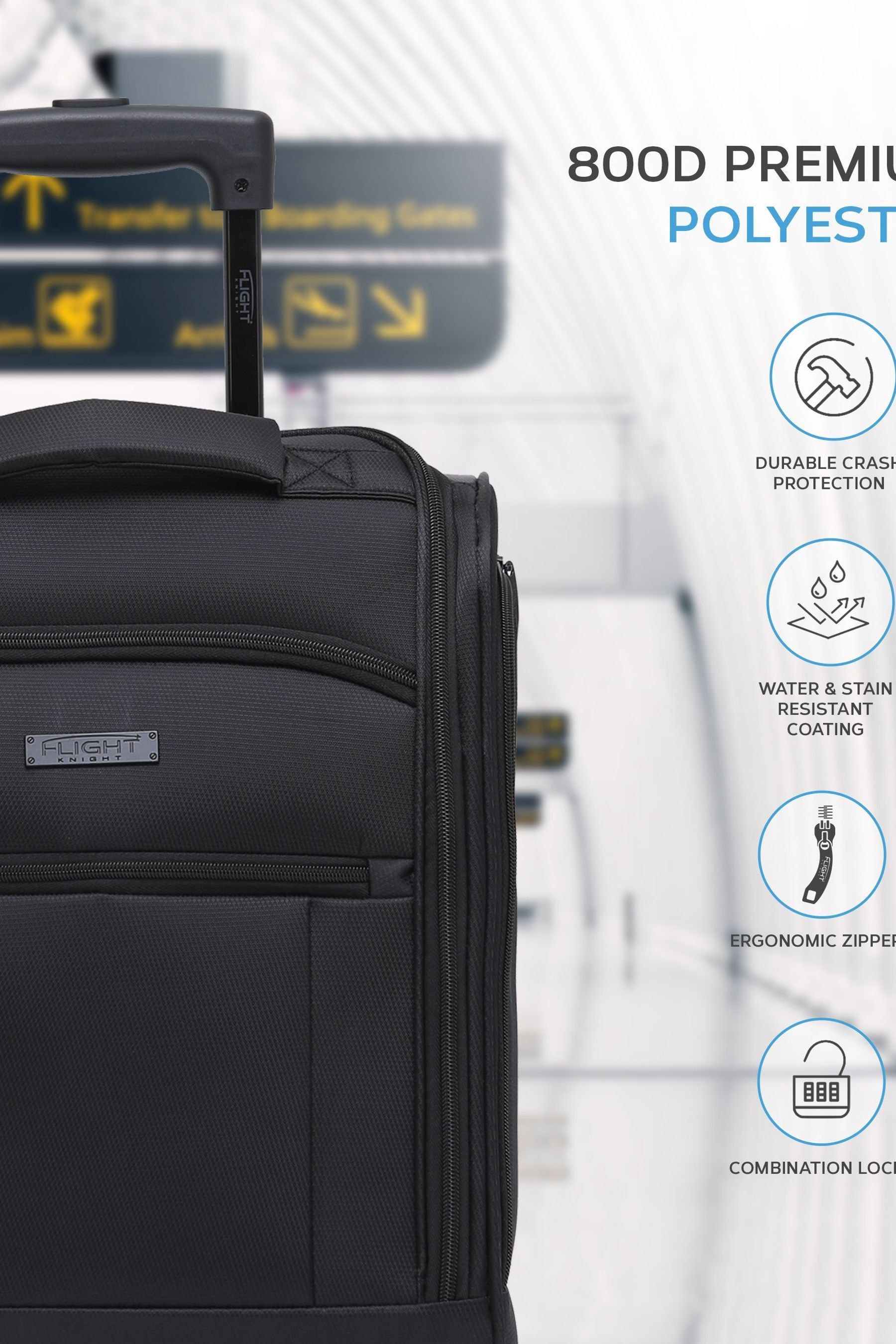 Buy Flight Knight 45x36x20cm EasyJet Underseat Soft Case Cabin Carry On ...