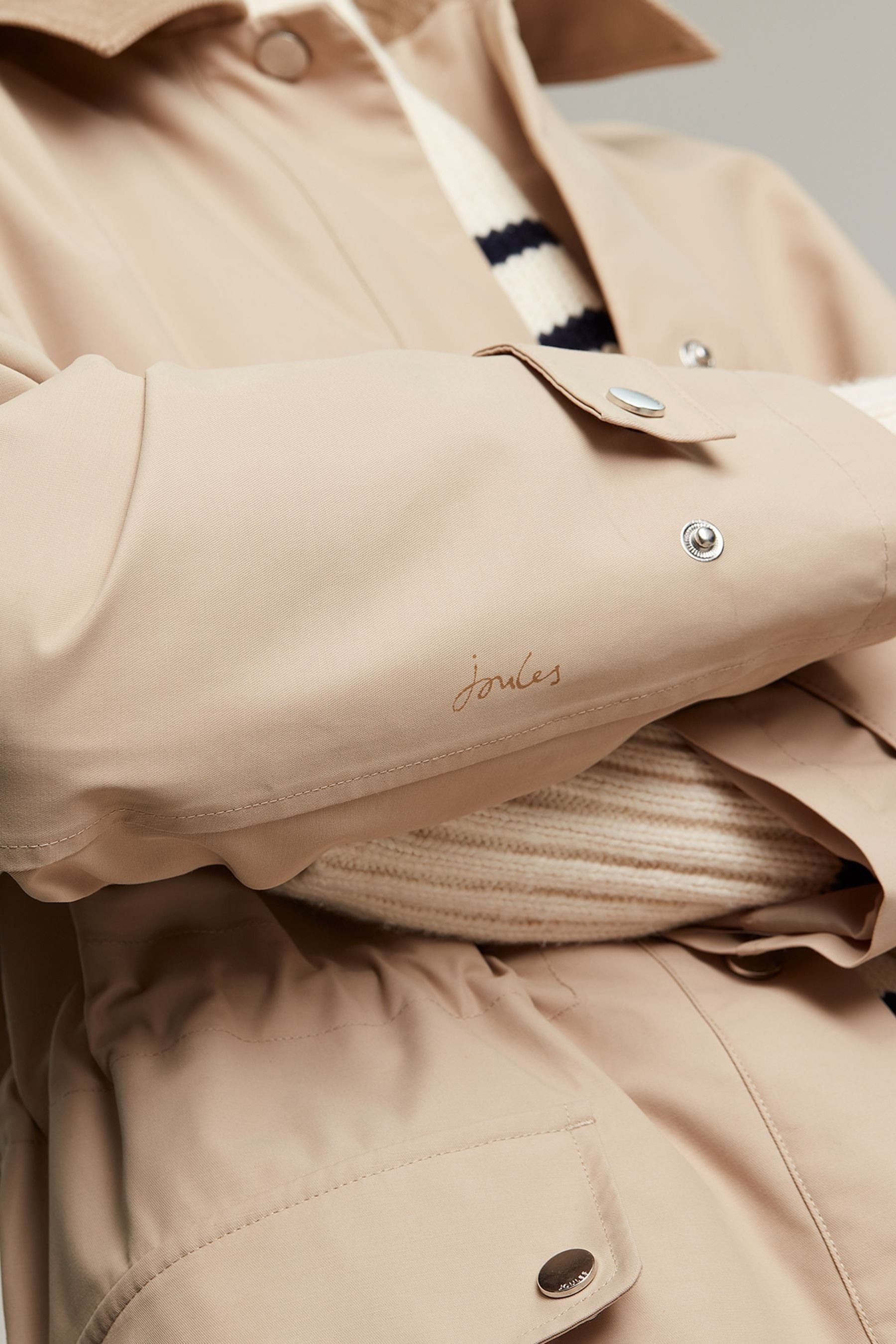 Buy Joules Brampton Hybrid White Trench Coat from Next Ireland