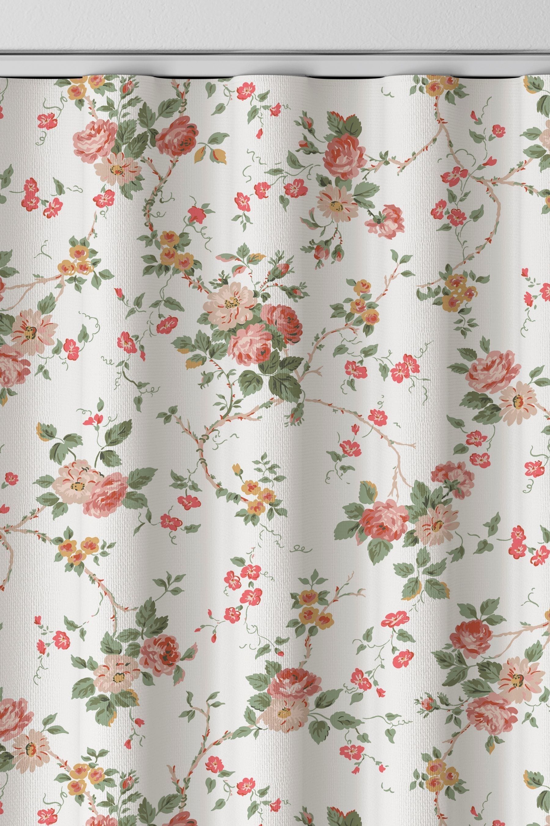 Buy Laura Ashley Antique Pink Mountney Gardens Made to Measure Curtains ...